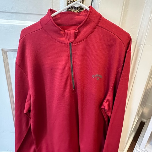 Callaway | Shirts | Callaway Red Xxl 4 Zip | Poshmark